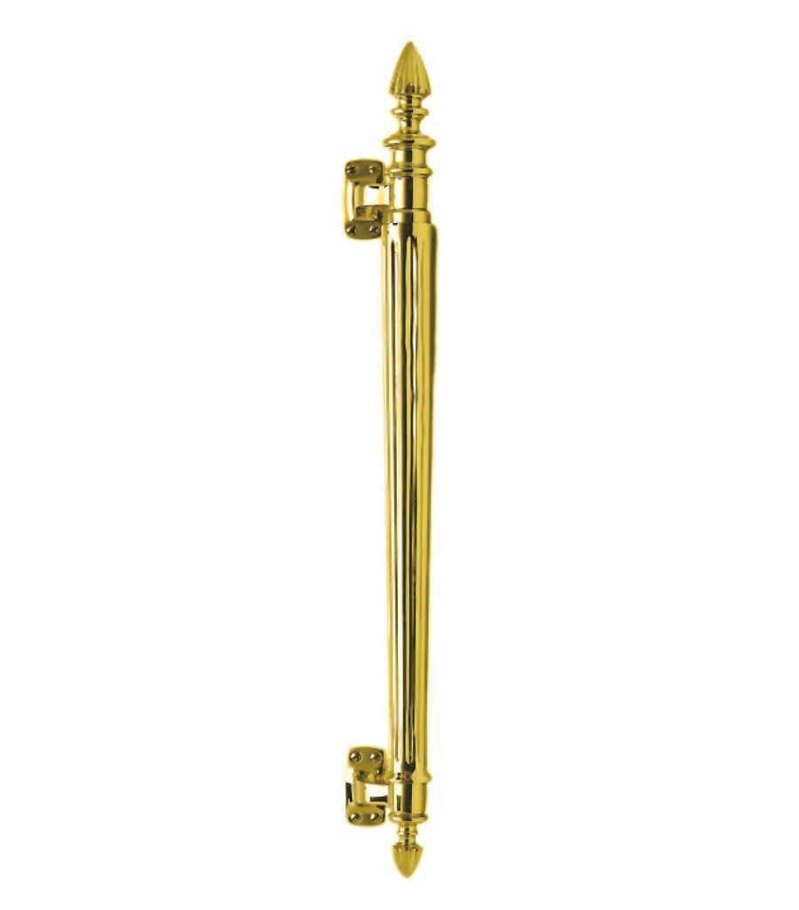 Striated long pull handle for main doors – Bolibar Artisan